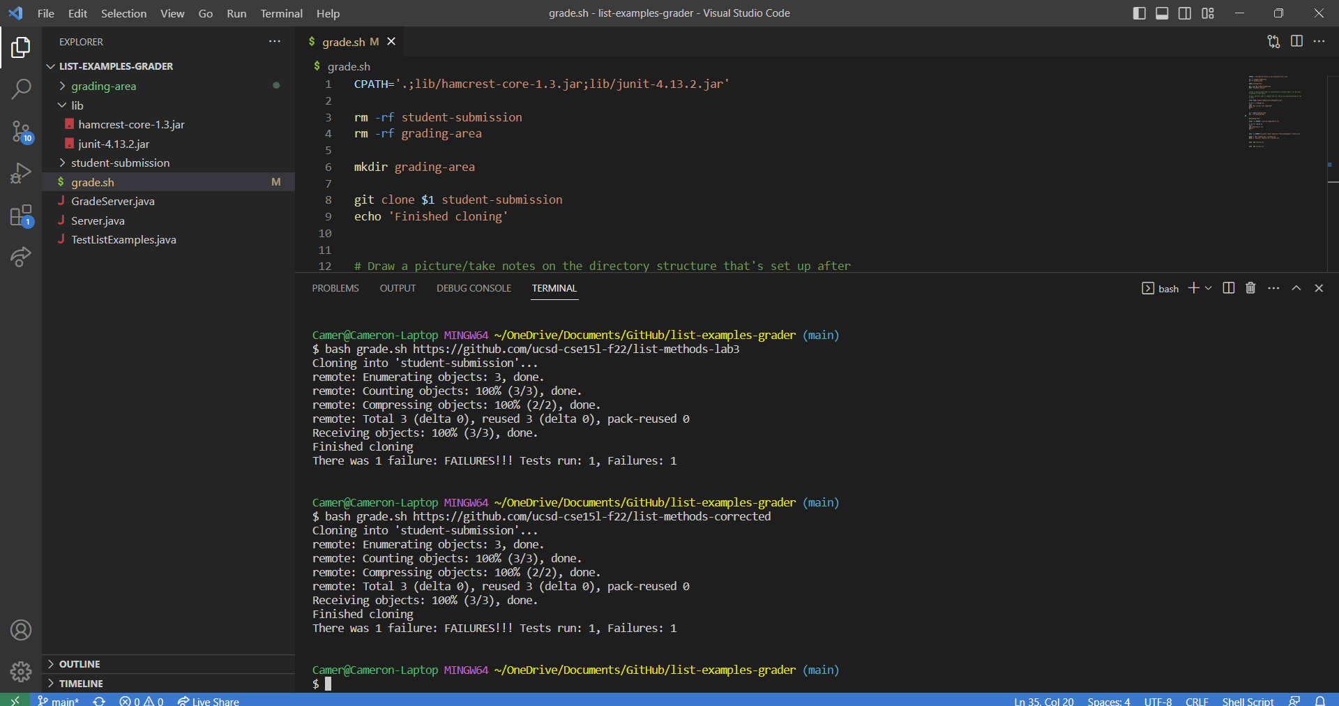 Lab Report 5 - Debugging Scenario | cse15l-lab-reports