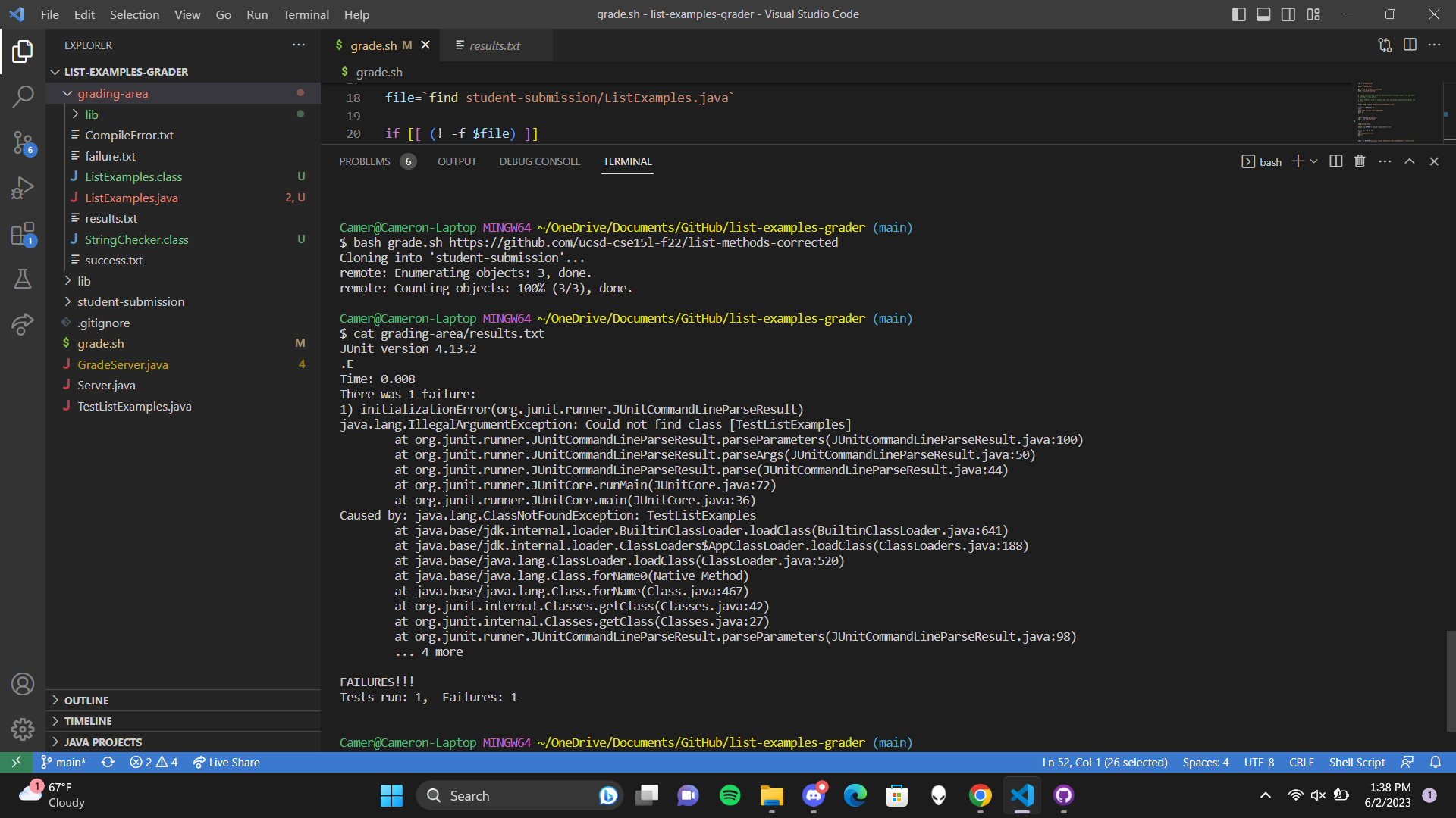 Lab Report 5 - Debugging Scenario | cse15l-lab-reports